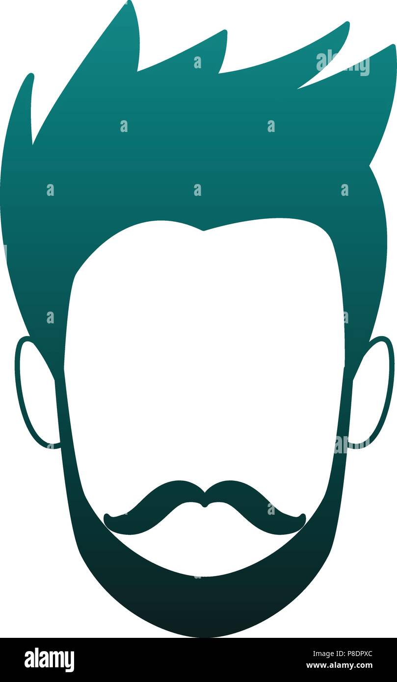 Young man faceless cartoon blue lines Stock Vector Image & Art - Alamy