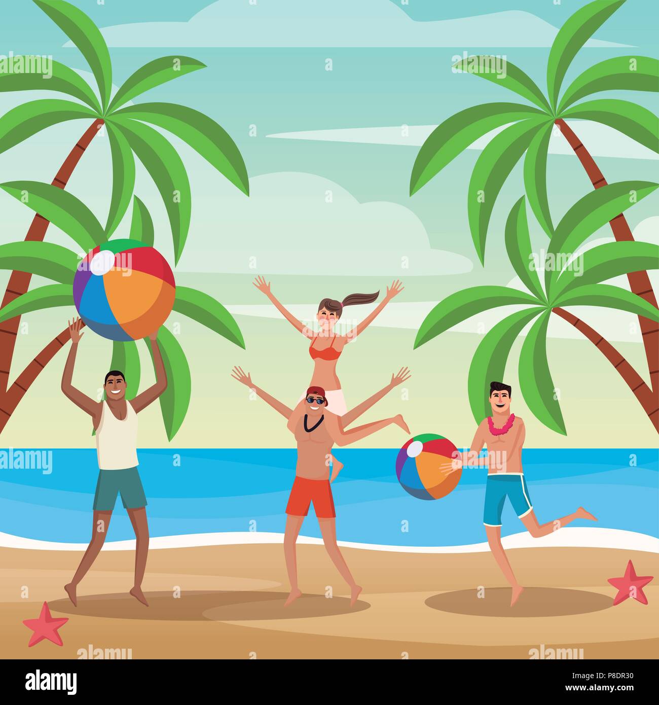 People having fun city Stock Vector Images - Alamy