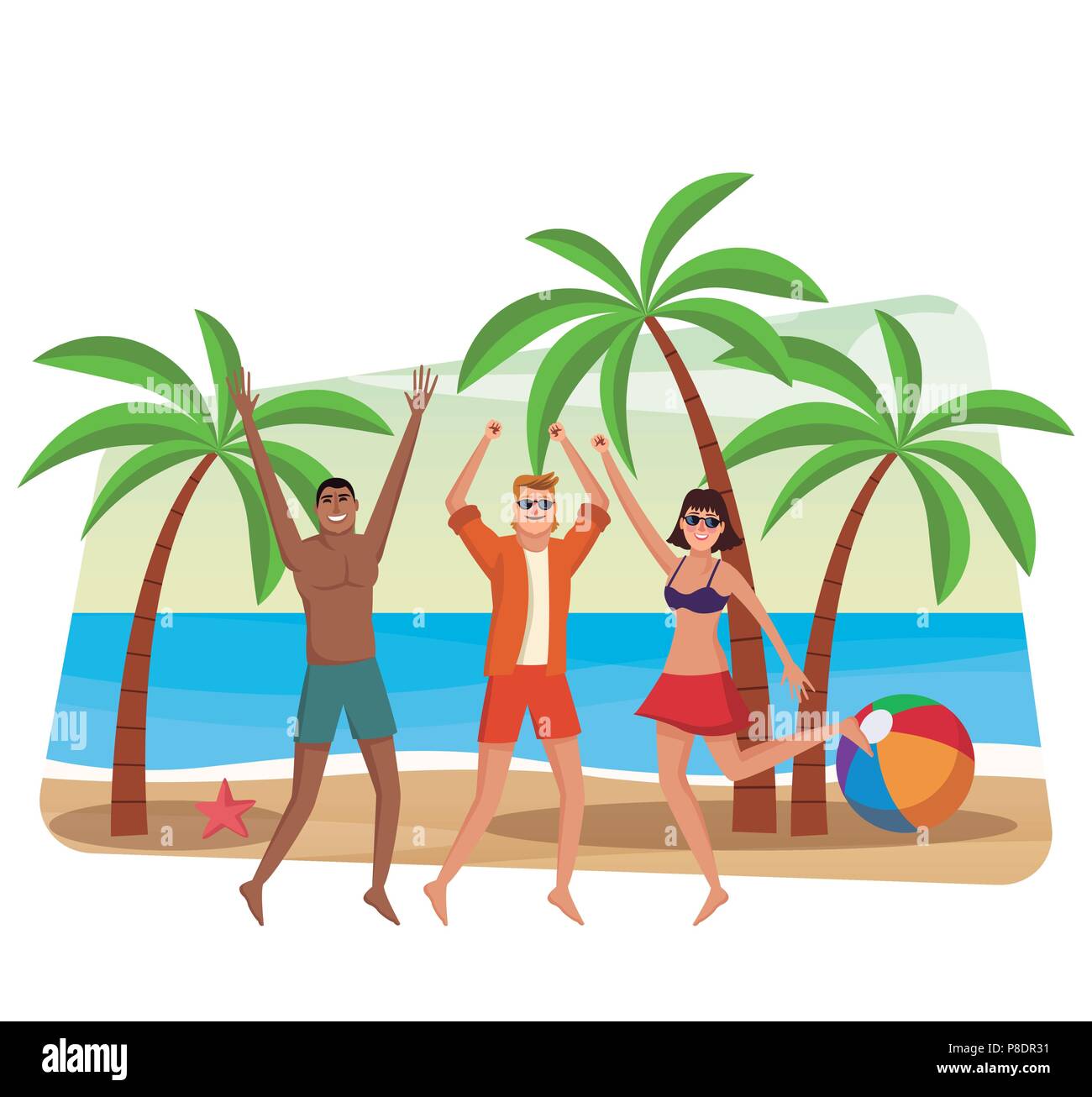 People having fun city Stock Vector Images - Alamy