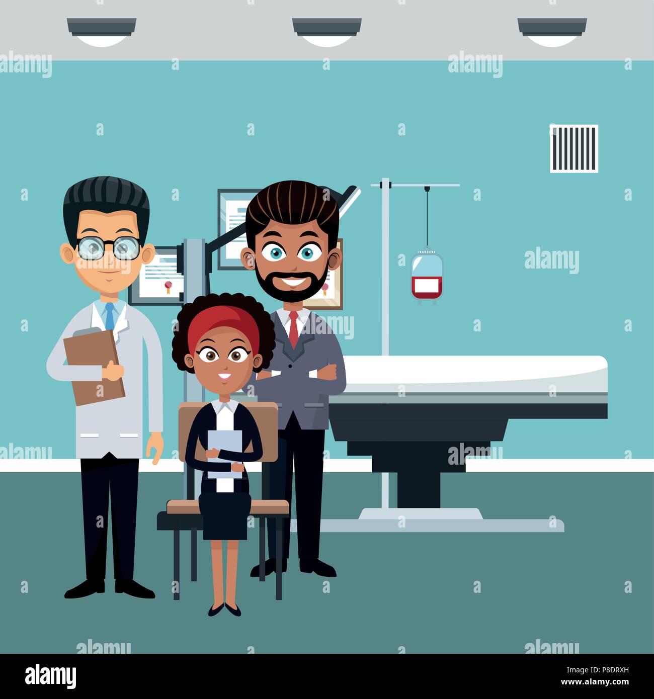 Doctors office cartoon Stock Vector Image & Art - Alamy