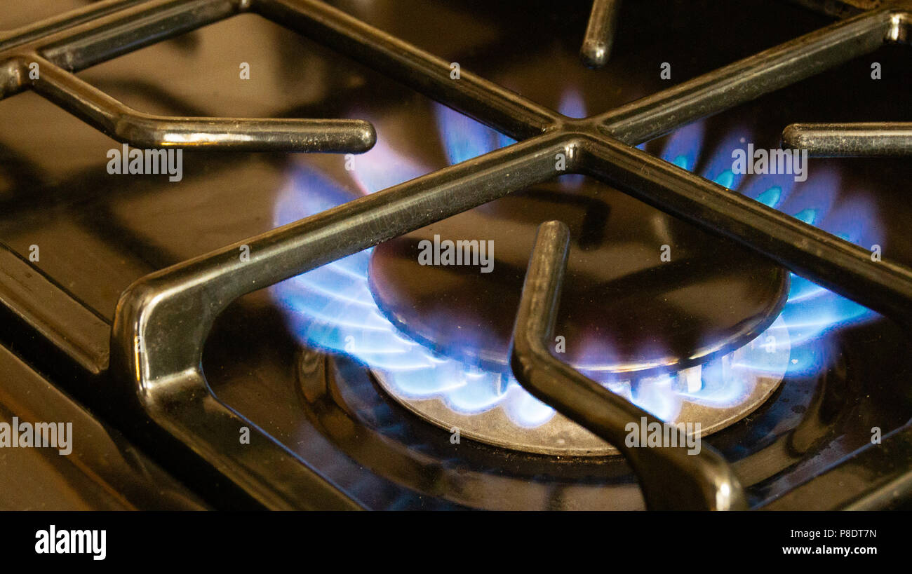 Fire gas burner turned on hi-res stock photography and images - Alamy