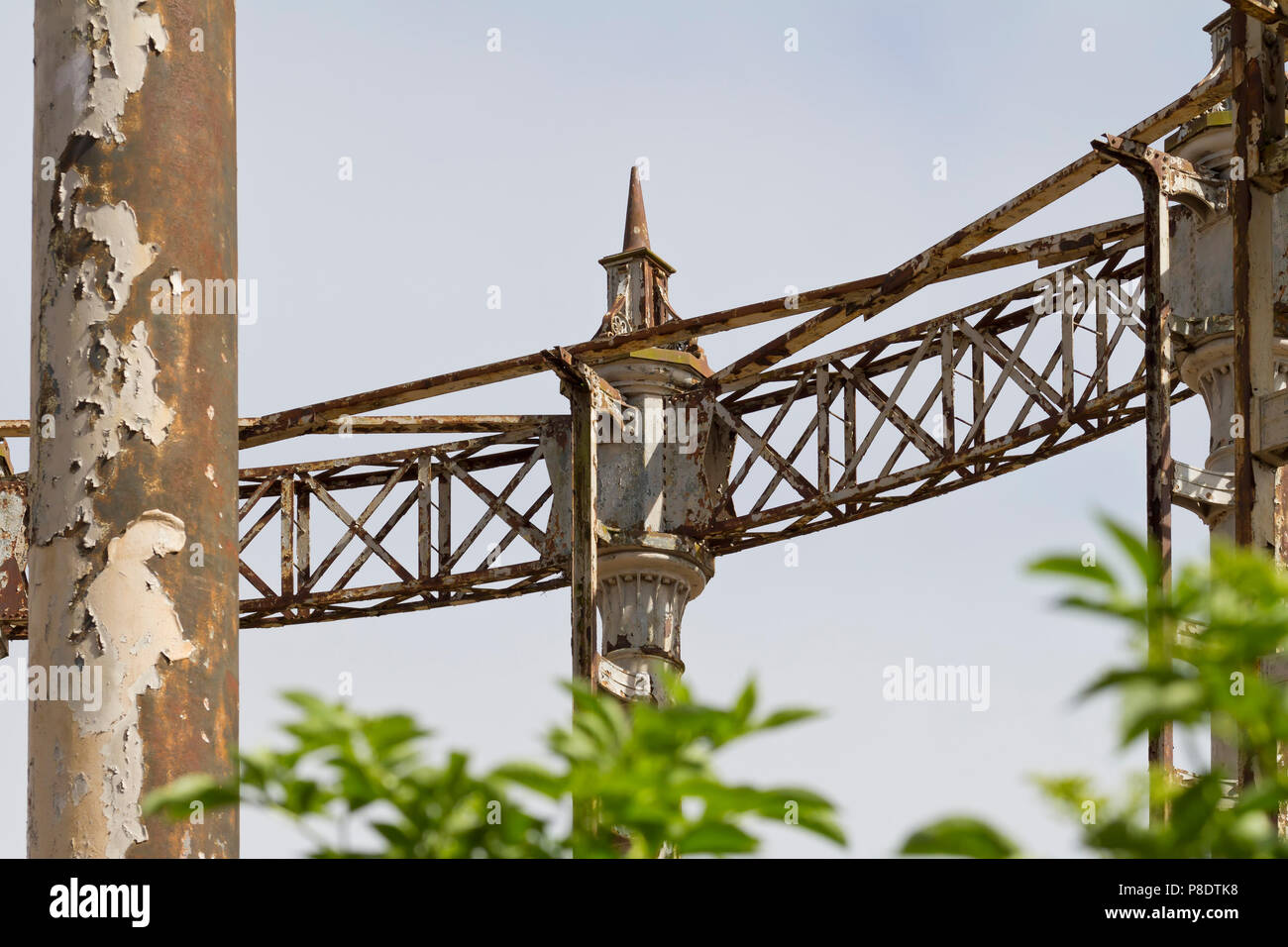 Framework of the victorian gas holder hi-res stock photography and ...