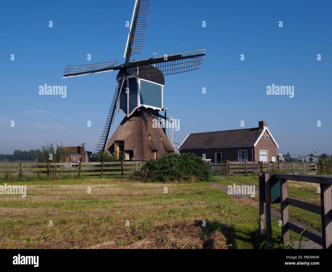 Old Dutch windmill Stock Photo - Alamy