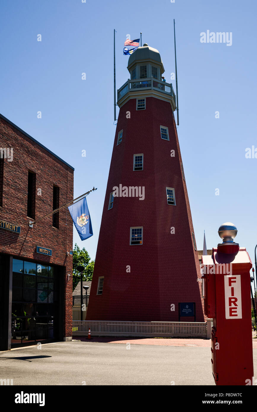 Portland Observatory Museum Stock Photo - Alamy