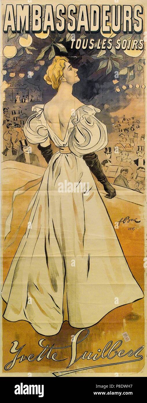 Yvette Guilbert. Ambassadeurs tous les soirs (Poster). Museum: PRIVATE ...