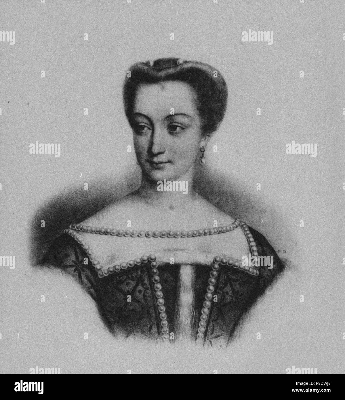 Portrait of Diane de Poitiers (1499-1566). Museum: BIBLIOTHEQUE ...