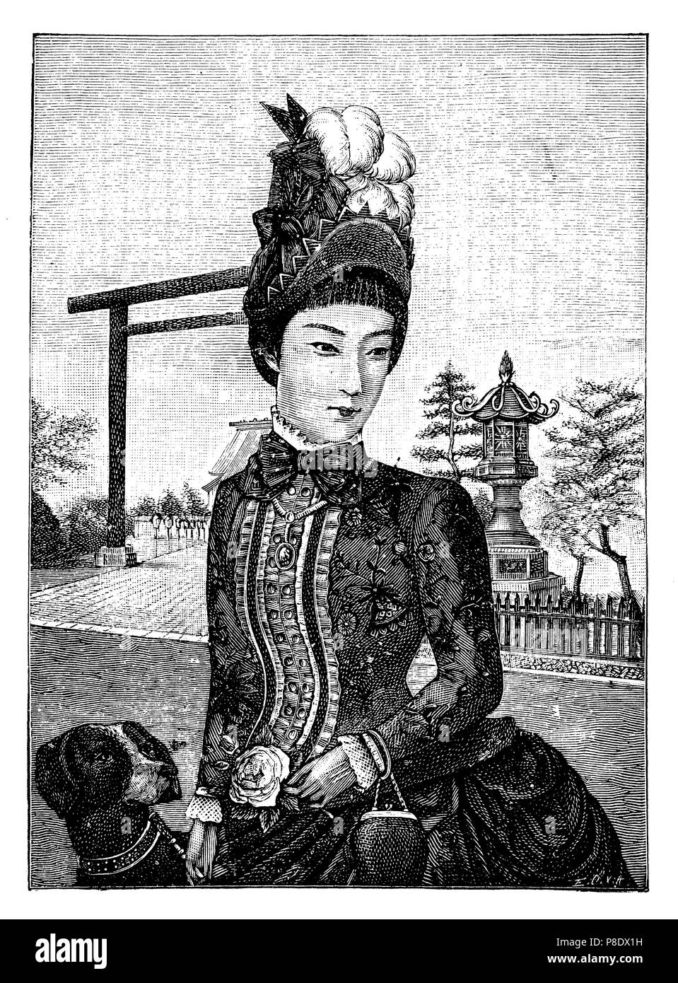 Empress of Japan, 1897 Stock Photo - Alamy