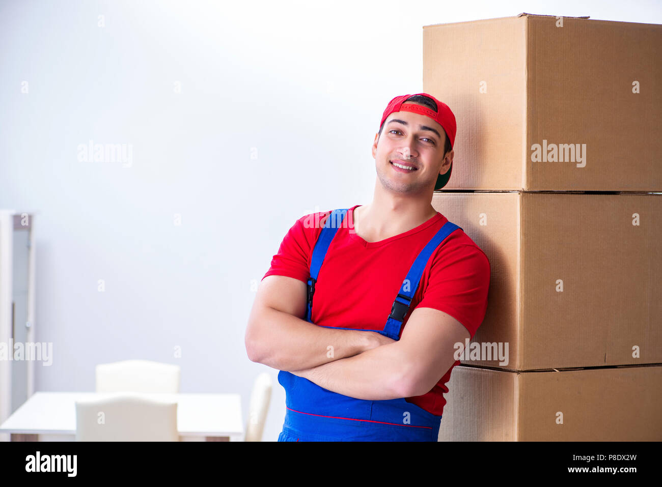 Professional mover packing during move hi-res stock photography and ...