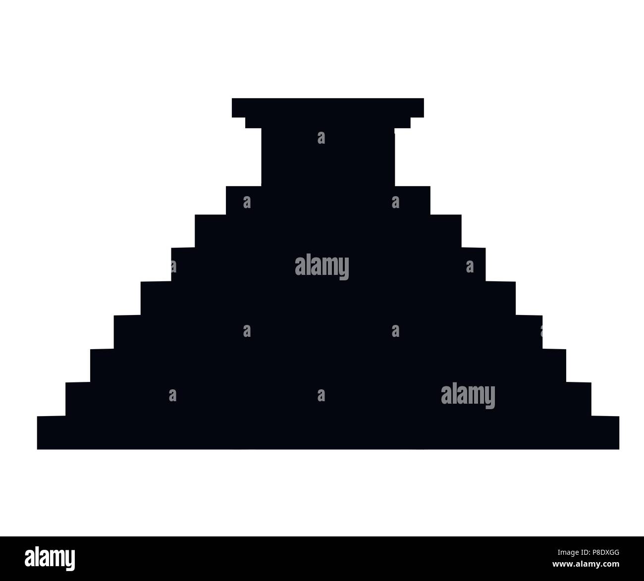 Aztec temple illustration hi-res stock photography and images - Alamy