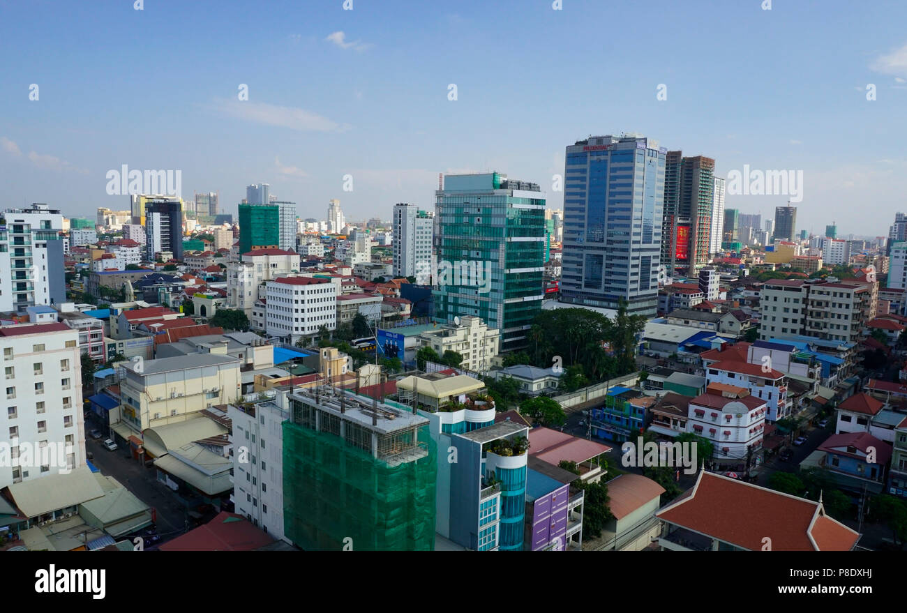 Phnom Penh skyline, Cambodia Stock Photo - Alamy