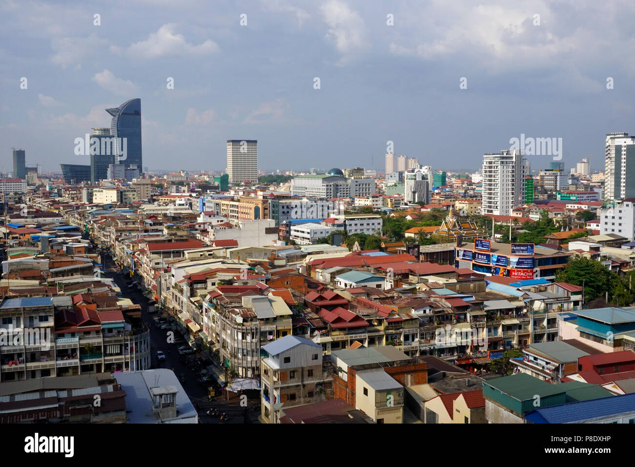Phnom Penh skyline, Cambodia Stock Photo - Alamy
