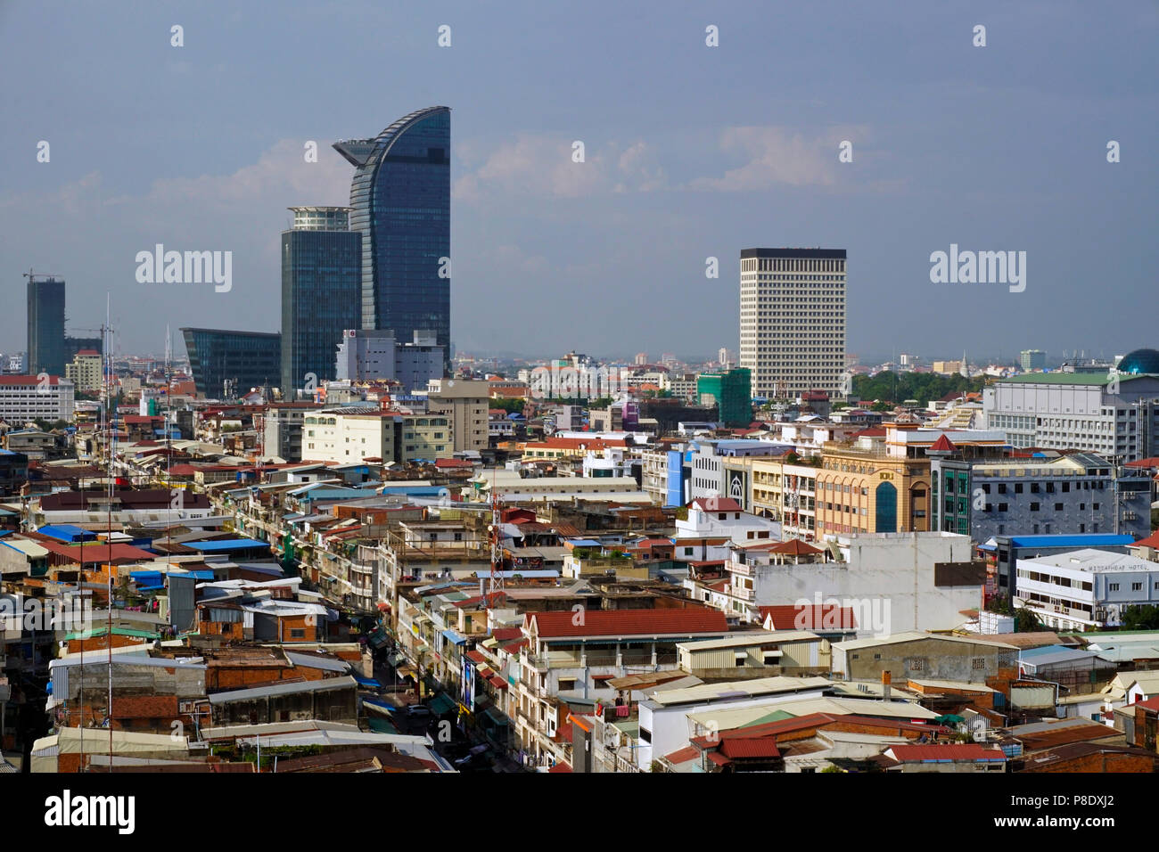 Phnom Penh skyline, Cambodia Stock Photo - Alamy