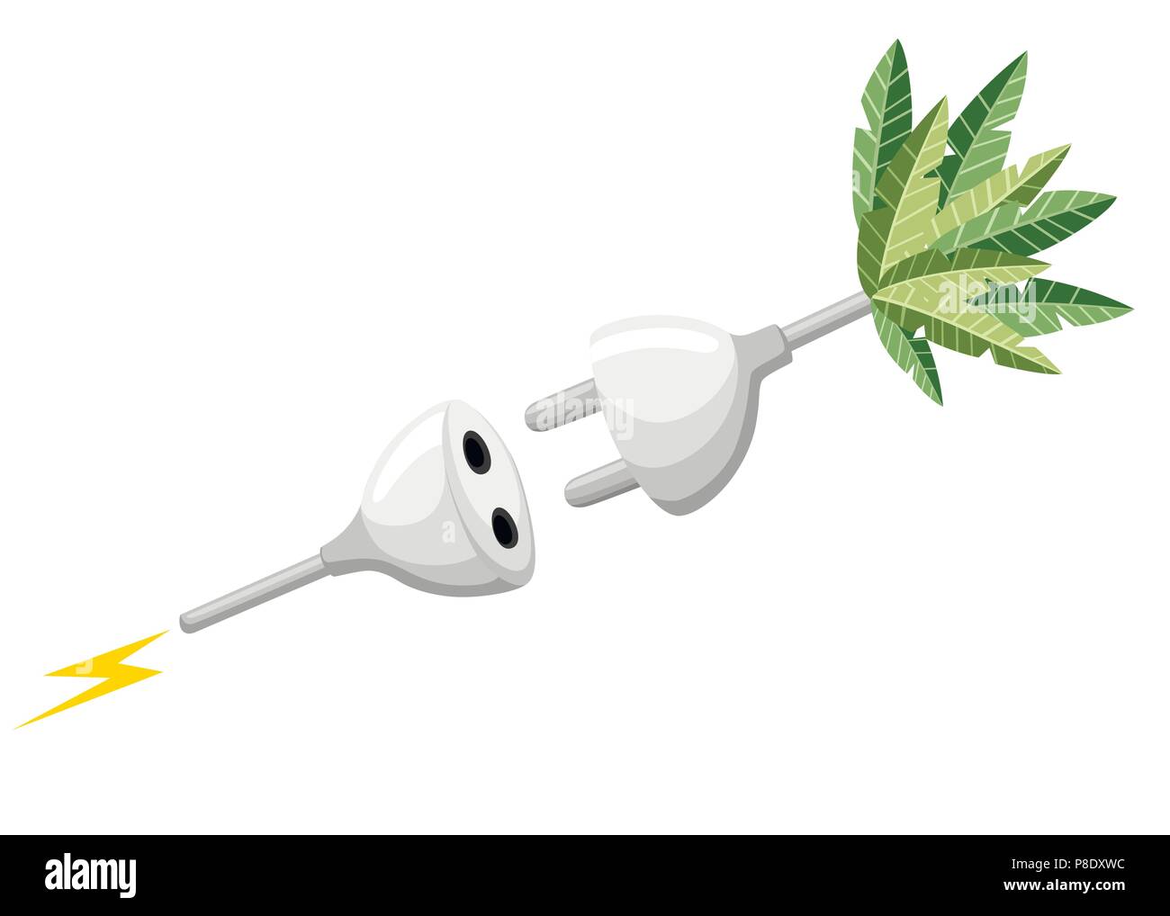 Industrial power plug in Stock Vector Images - Alamy