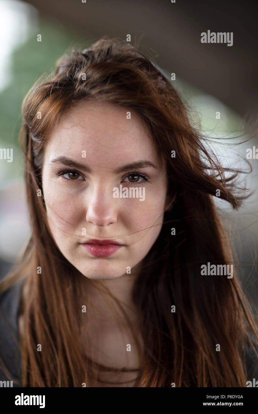 Girl looking intensely at the camera hi-res stock photography and ...