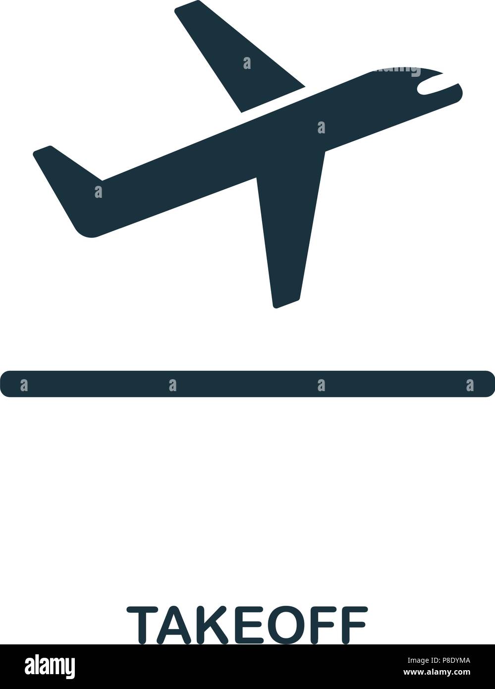 Takeoff icon. Line style icon design. UI. Illustration of takeoff icon ...