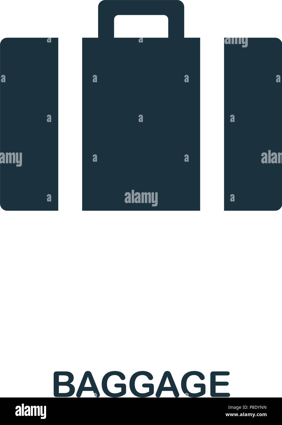 Baggage icon. Line style icon design. UI. Illustration of baggage icon ...