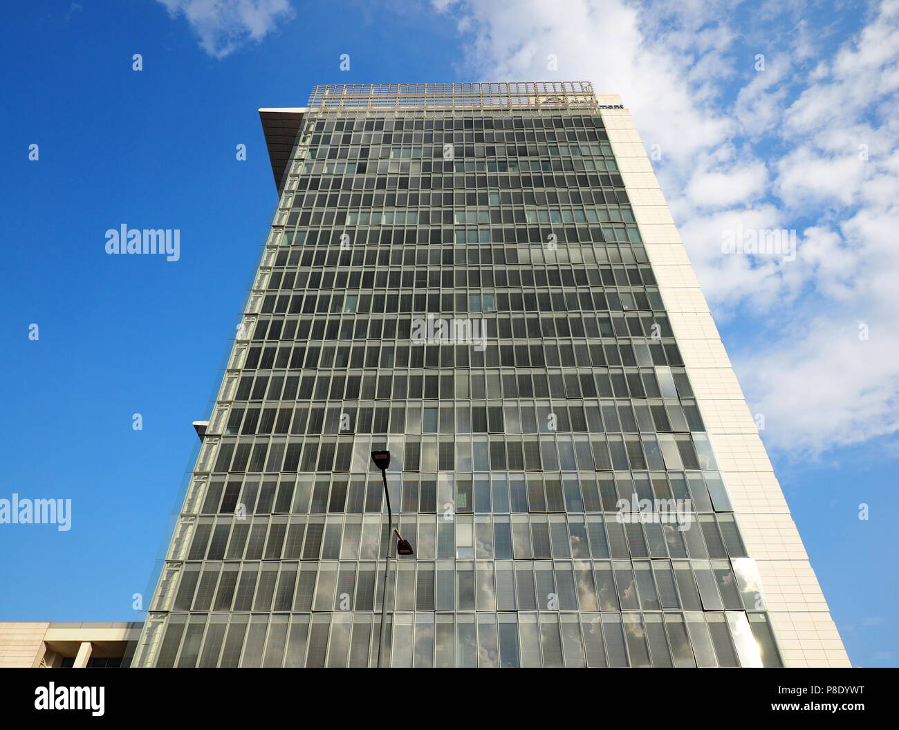 MILAN, ITALY-MAY 12, 2018: Maire Tecnimont skyscraper tower in Porta ...