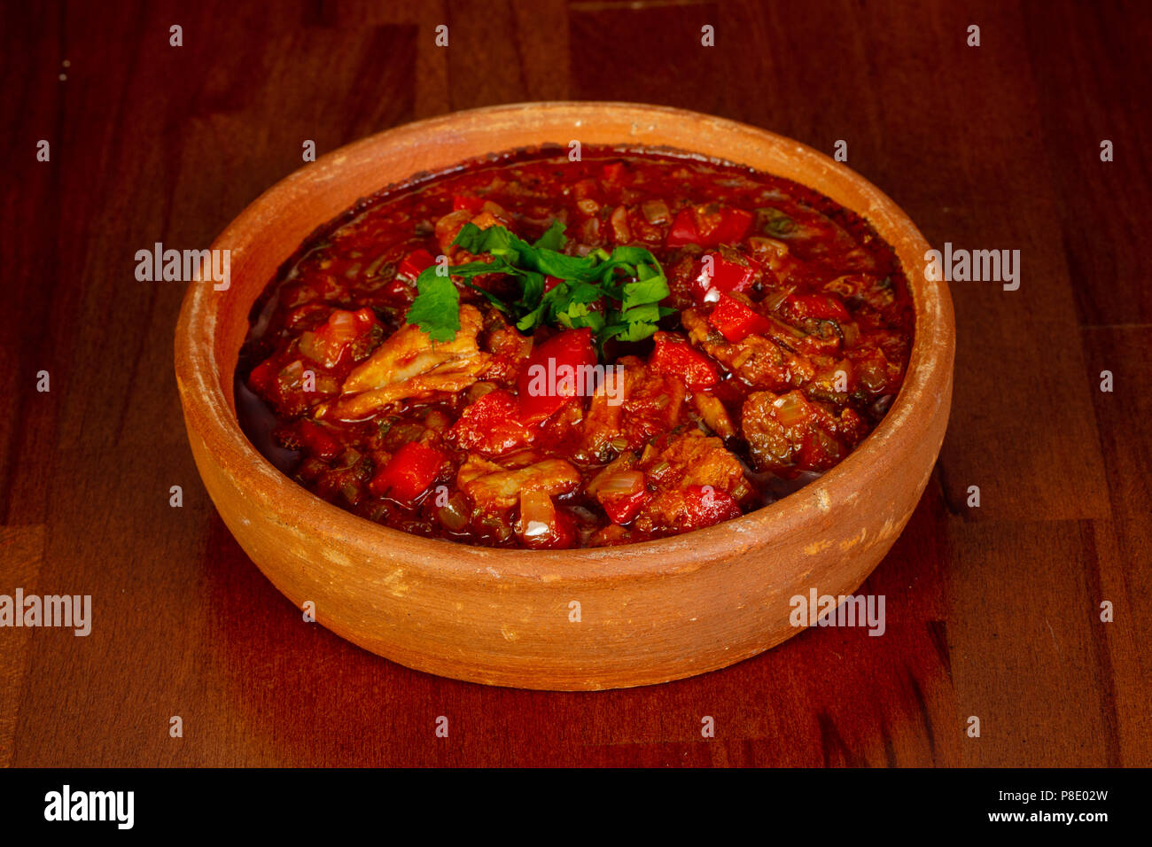 Georgian traditional chahohbili with herbs Stock Photo - Alamy