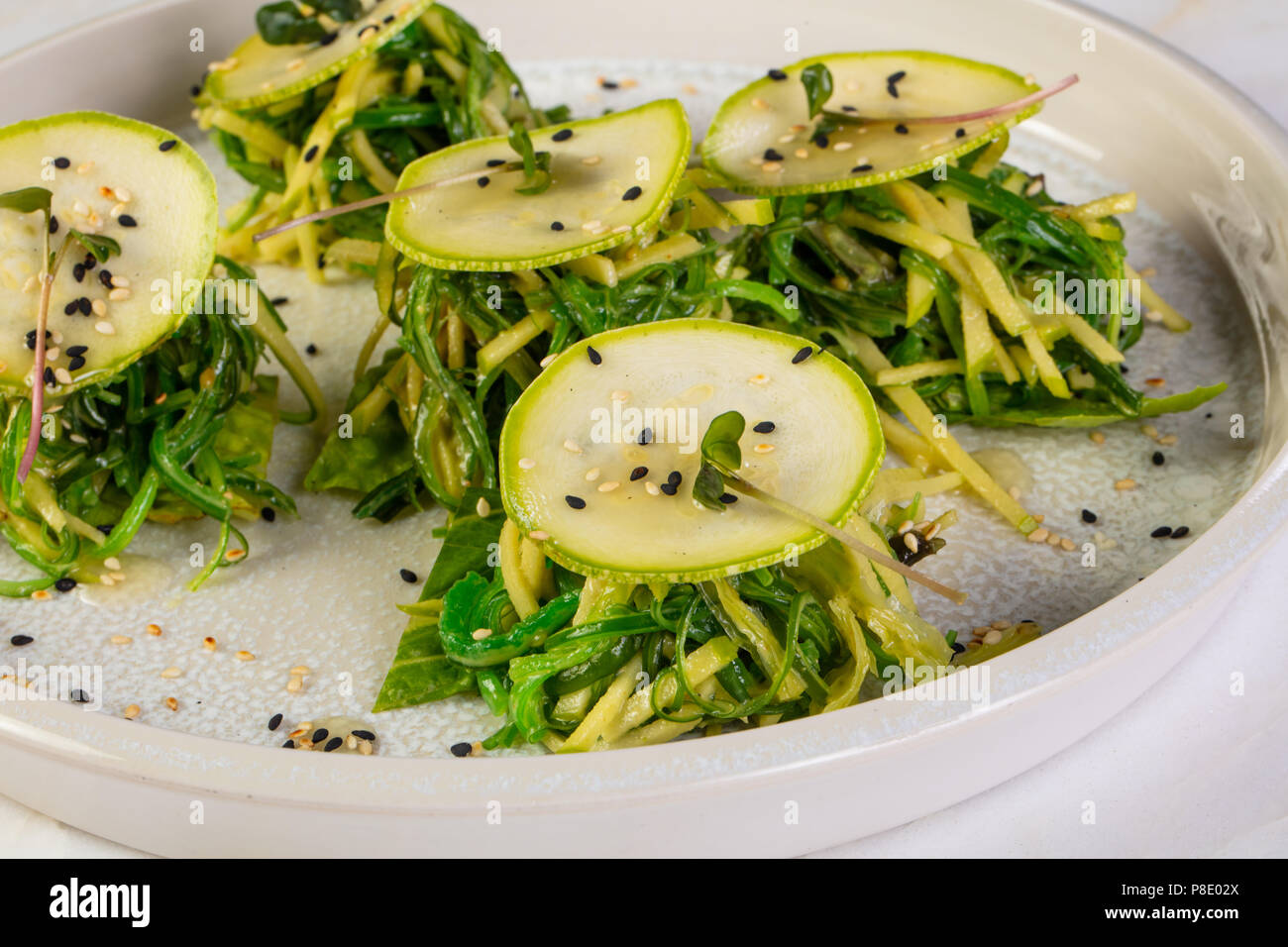 Zucchini with apple and chuca Stock Photo - Alamy
