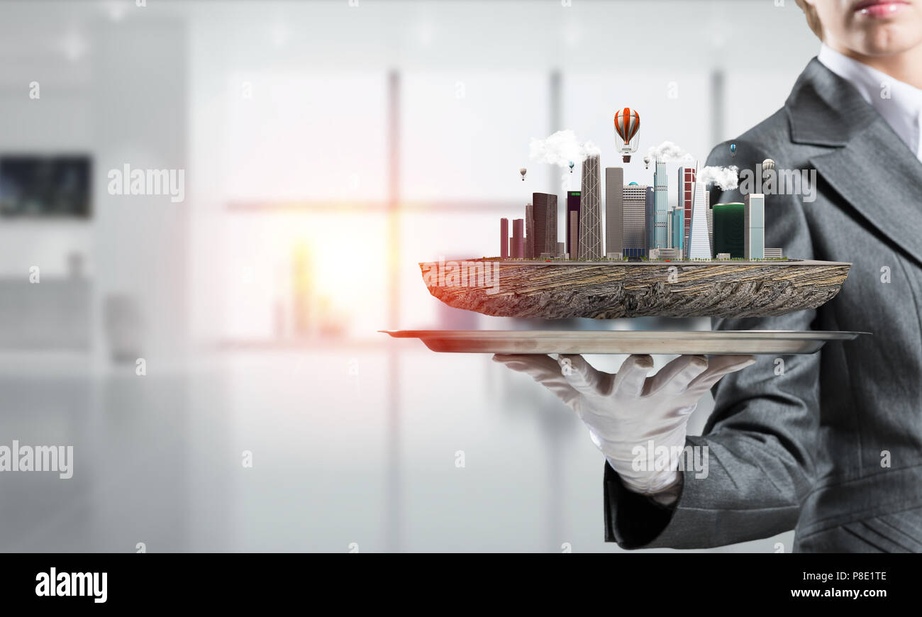 Concept of modern urban development Stock Photo - Alamy