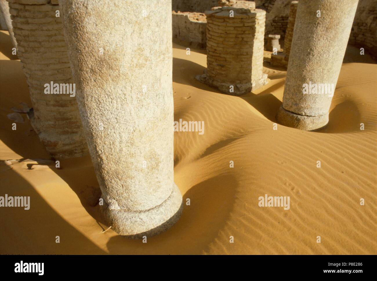Northern Sudan, Old Dongola temples Stock Photo - Alamy