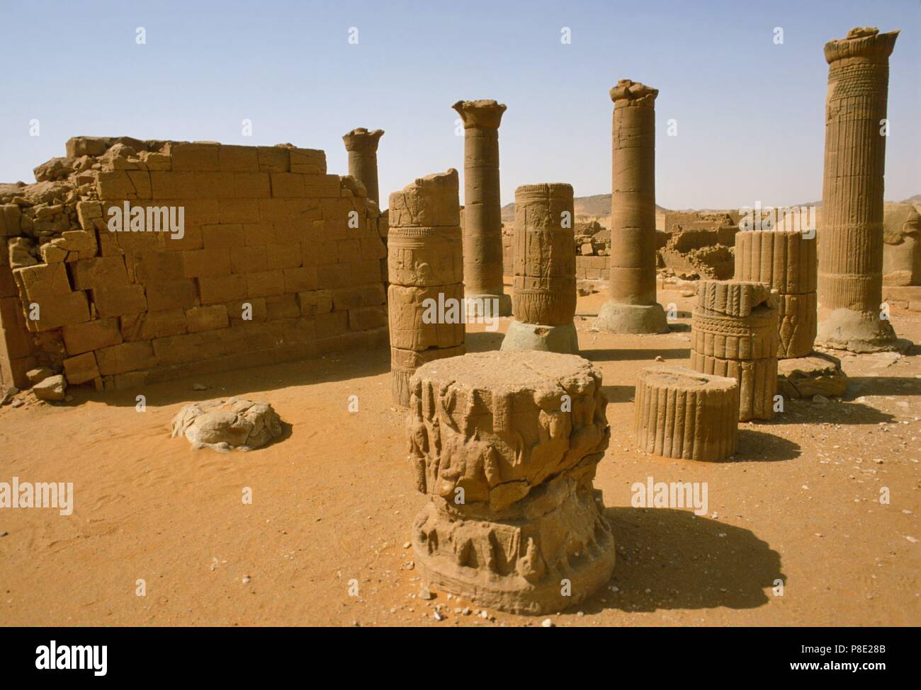 Northern Sudan, Meroitic civilization, temples of Musawwarat Stock ...