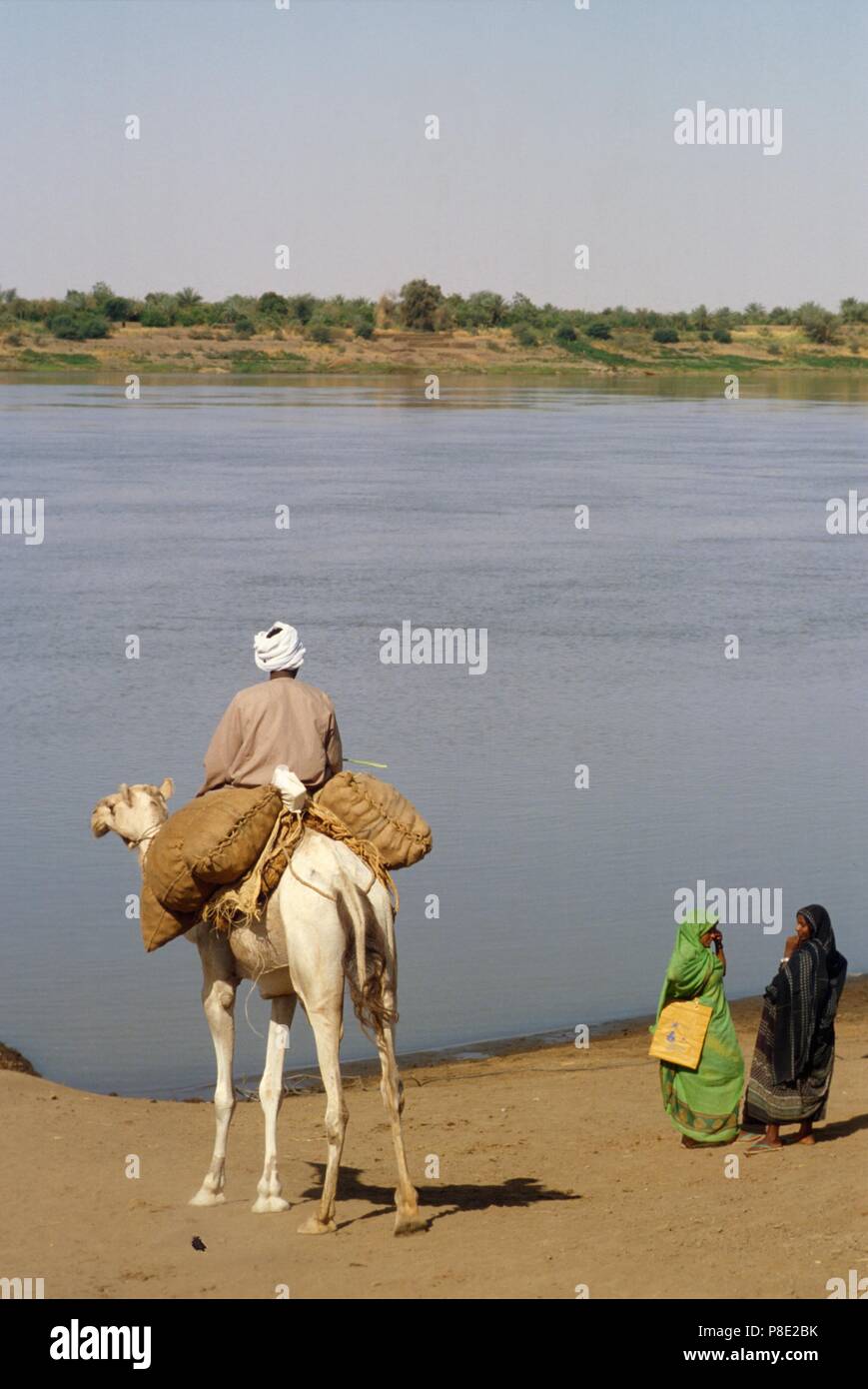 Northern Sudan, the Nile river Stock Photo - Alamy