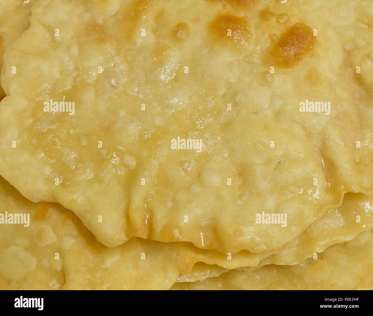 Cuisine and Food, Close Up of Traditional Indian Flat Bread of Chapati ...