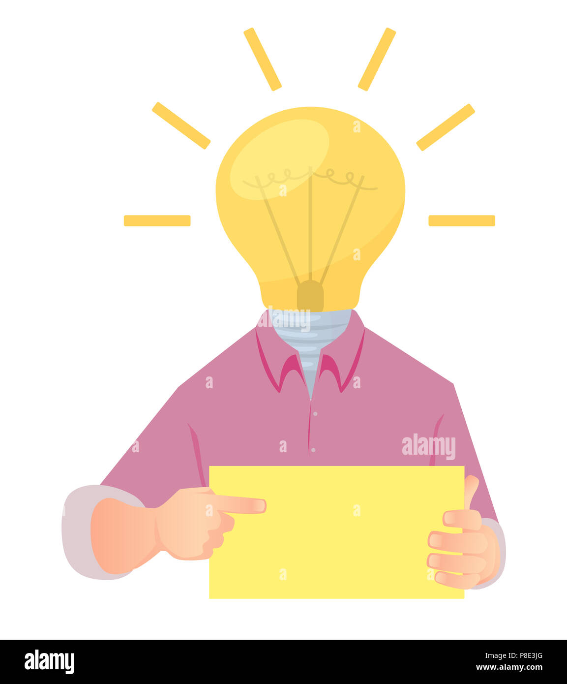 Idea concept. Idea bulb illustration. Concept of innovation Stock Photo ...
