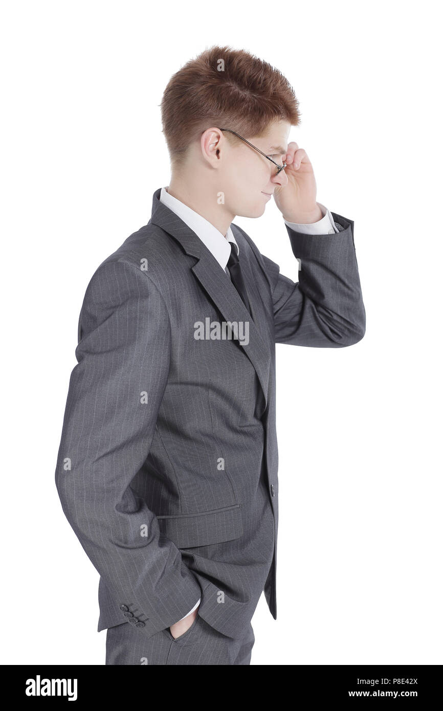 Side view successful young businessman hi-res stock photography and ...