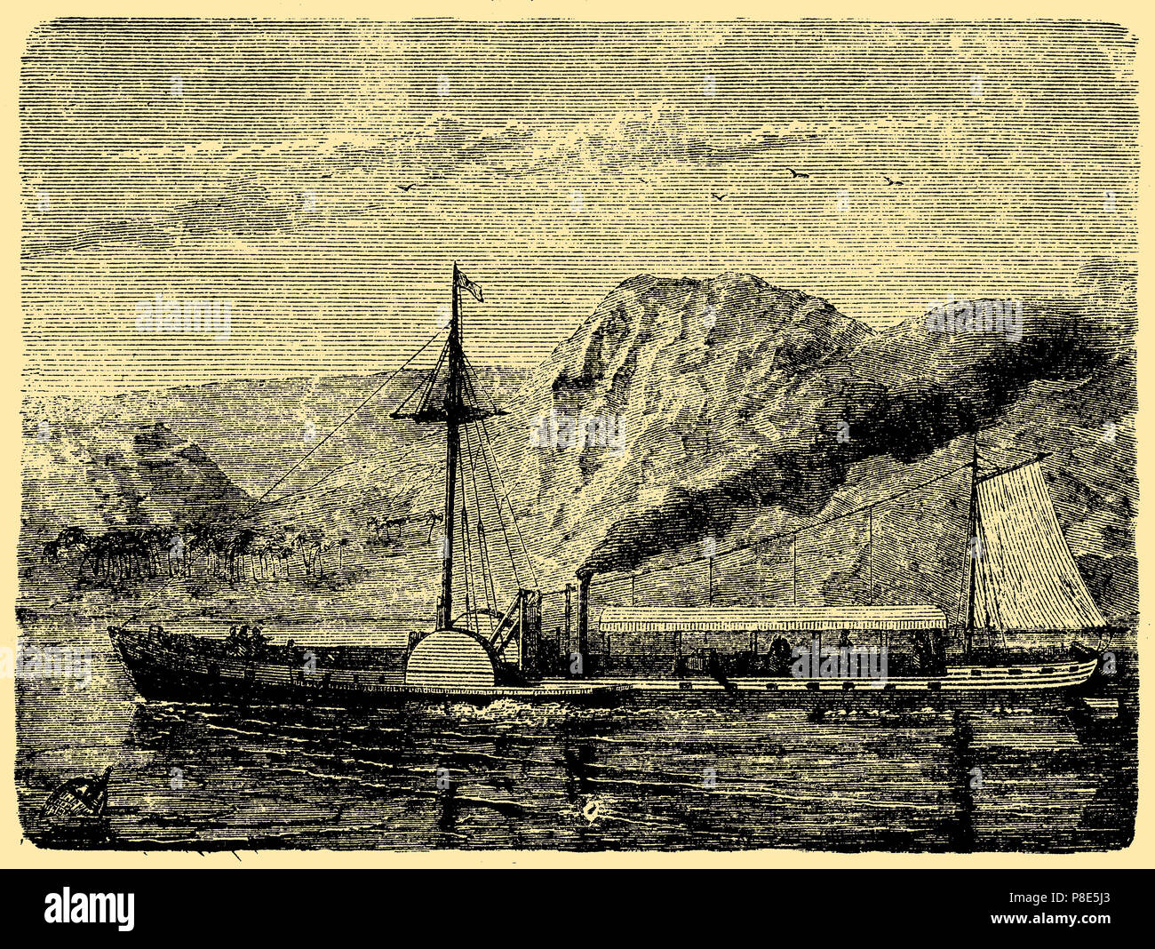 First steamship hi-res stock photography and images - Alamy