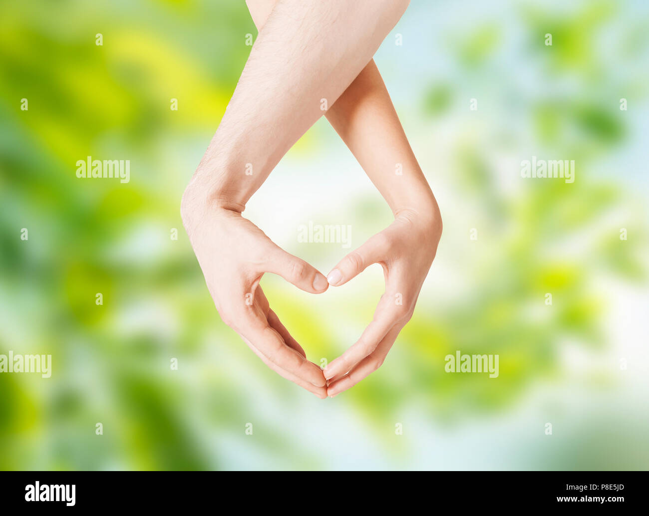 Couple heart hands close up hi-res stock photography and images - Alamy