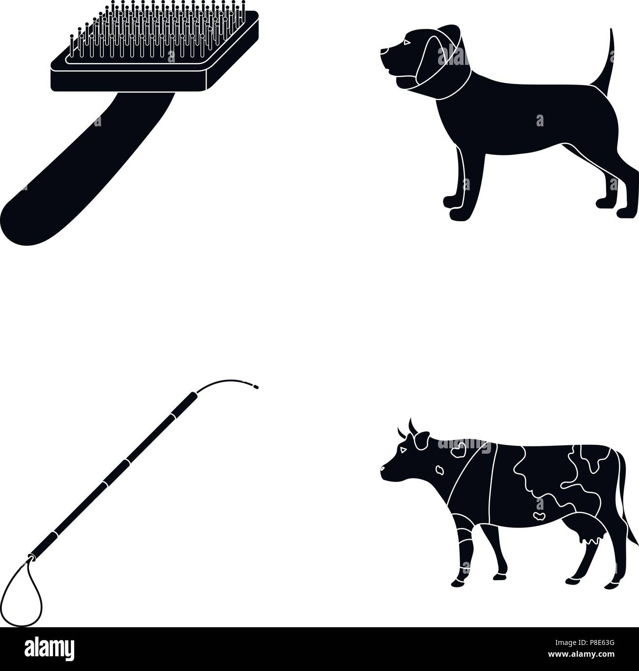 black,cattle,clinic,collar,collection,cow,dog,goods,hospital,icon ...