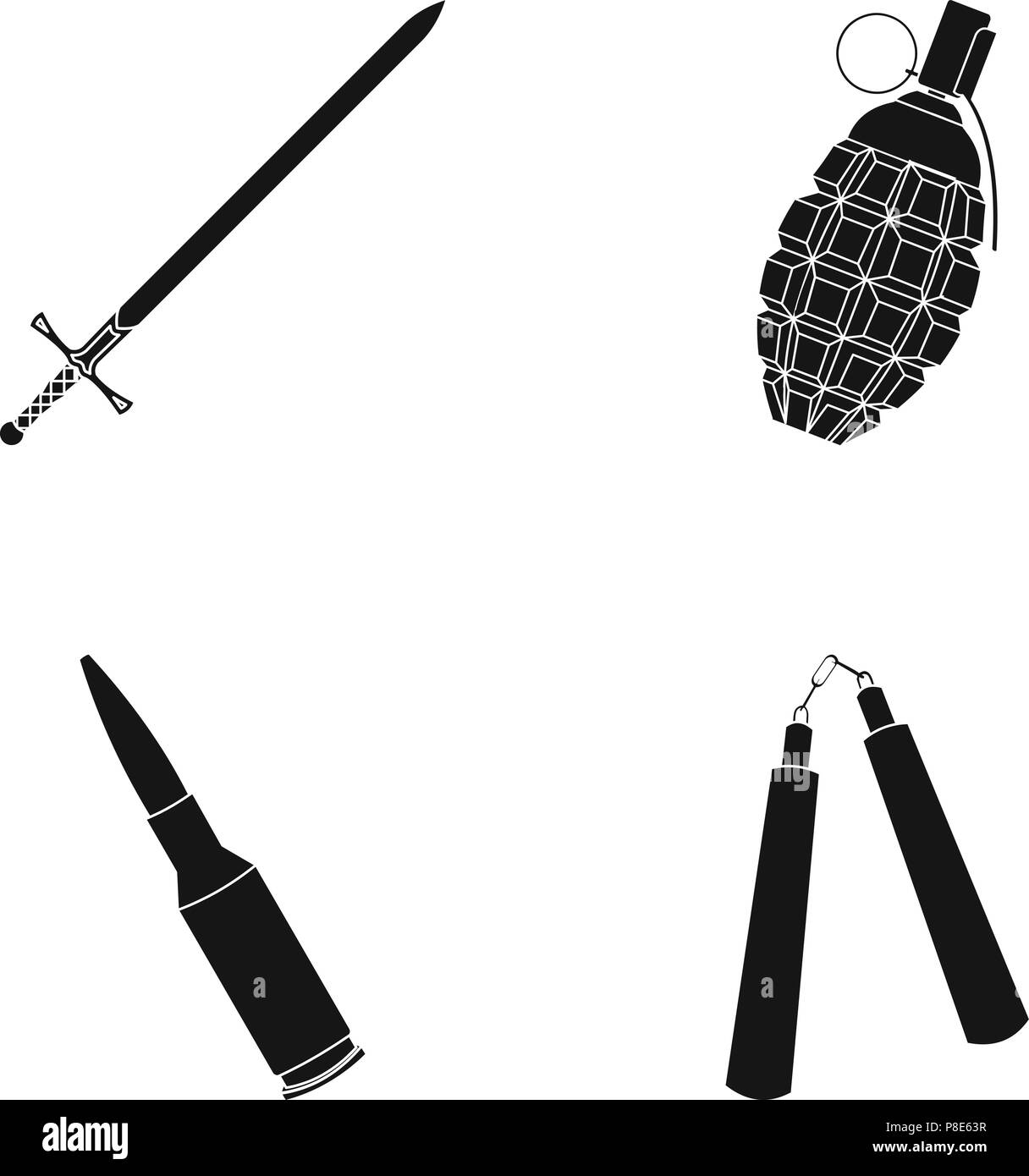 Nunchak Stock Vector Images - Alamy