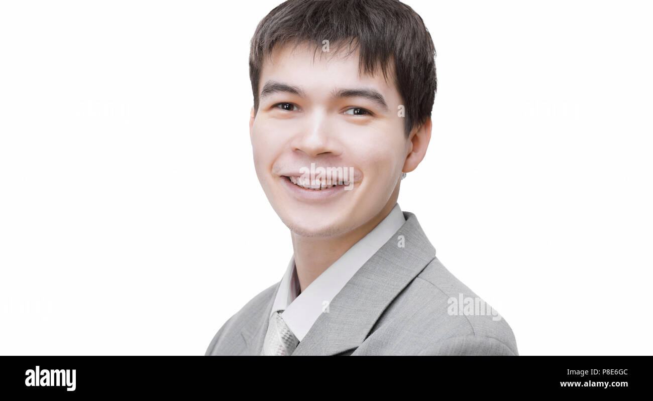 closeup.the face of the modern young man Stock Photo - Alamy