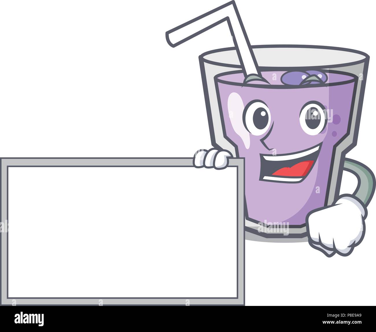 With board berry smoothie character cartoon Stock Vector Image & Art ...