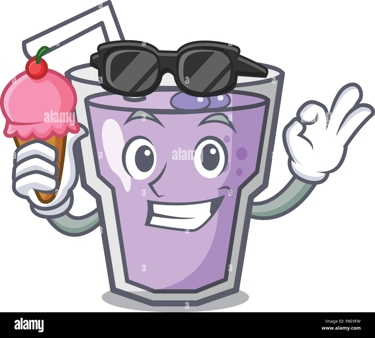 Cartoon character ice cream shake hi-res stock photography and images ...