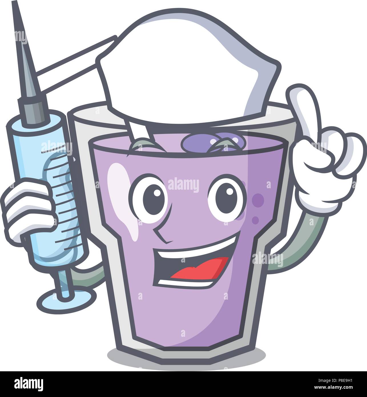 Breakfast smoothie raspberry fruit Stock Vector Images - Alamy