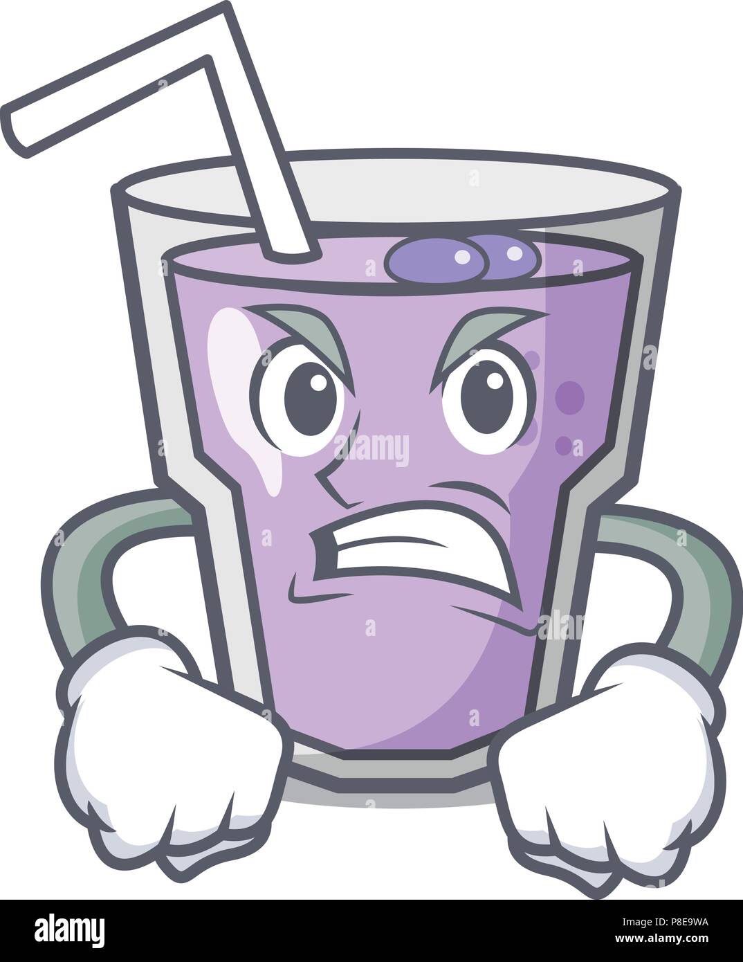 Angry berry smoothie mascot cartoon Stock Vector Image & Art - Alamy
