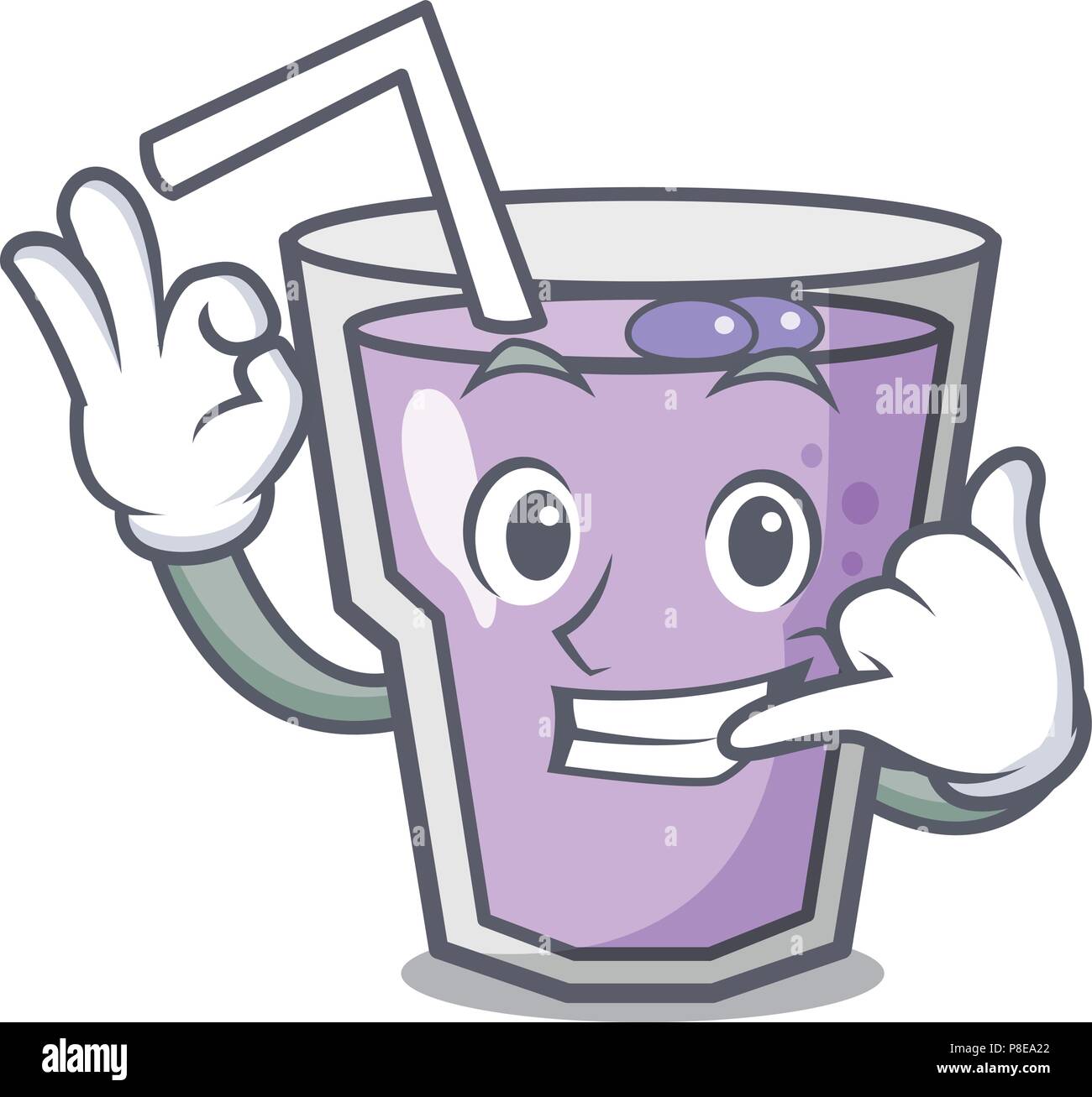 Call me berry smoothie mascot cartoon Stock Vector Image & Art - Alamy