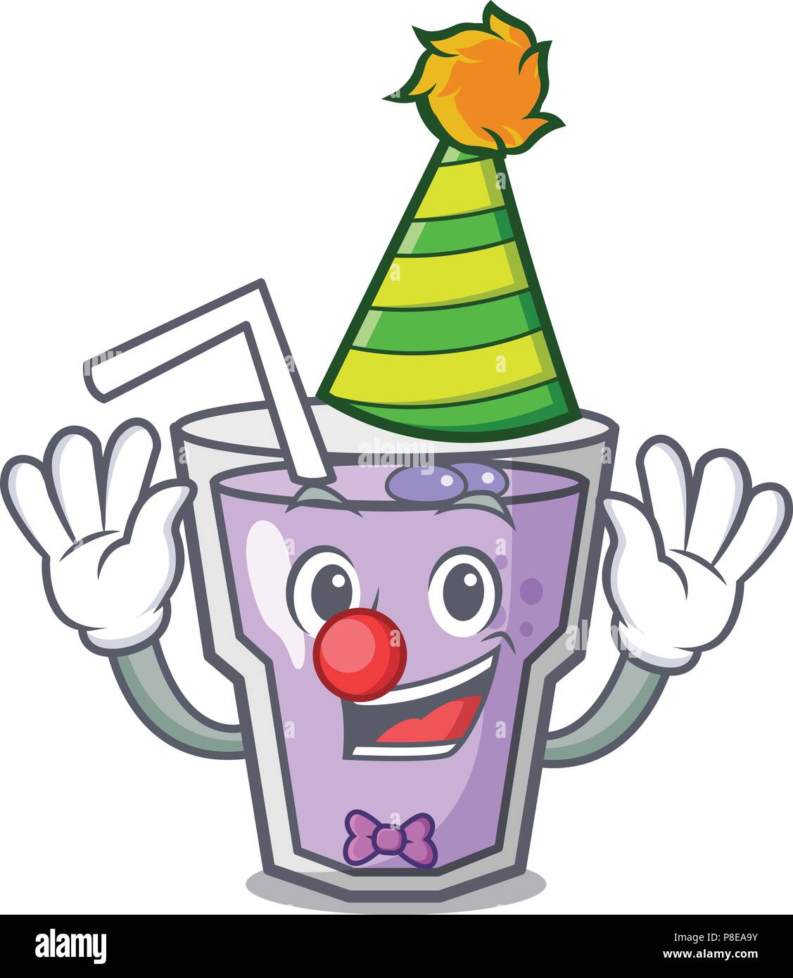 Clown berry smoothie mascot cartoon Stock Vector Image & Art - Alamy
