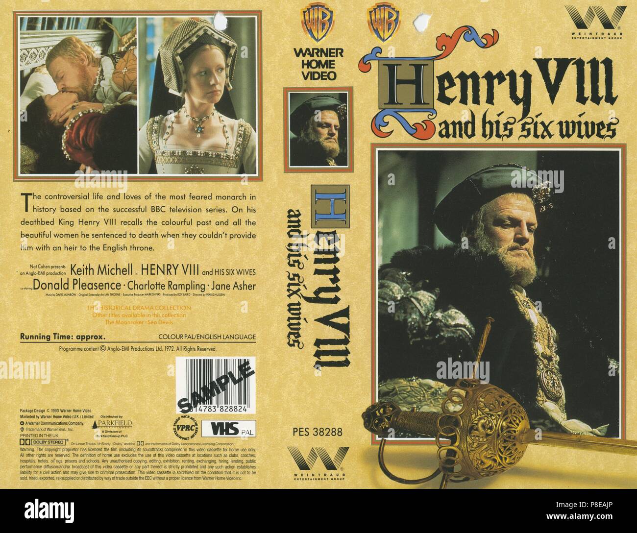 Henry viii and his 6 wives 1972 publicity information hi-res stock ...