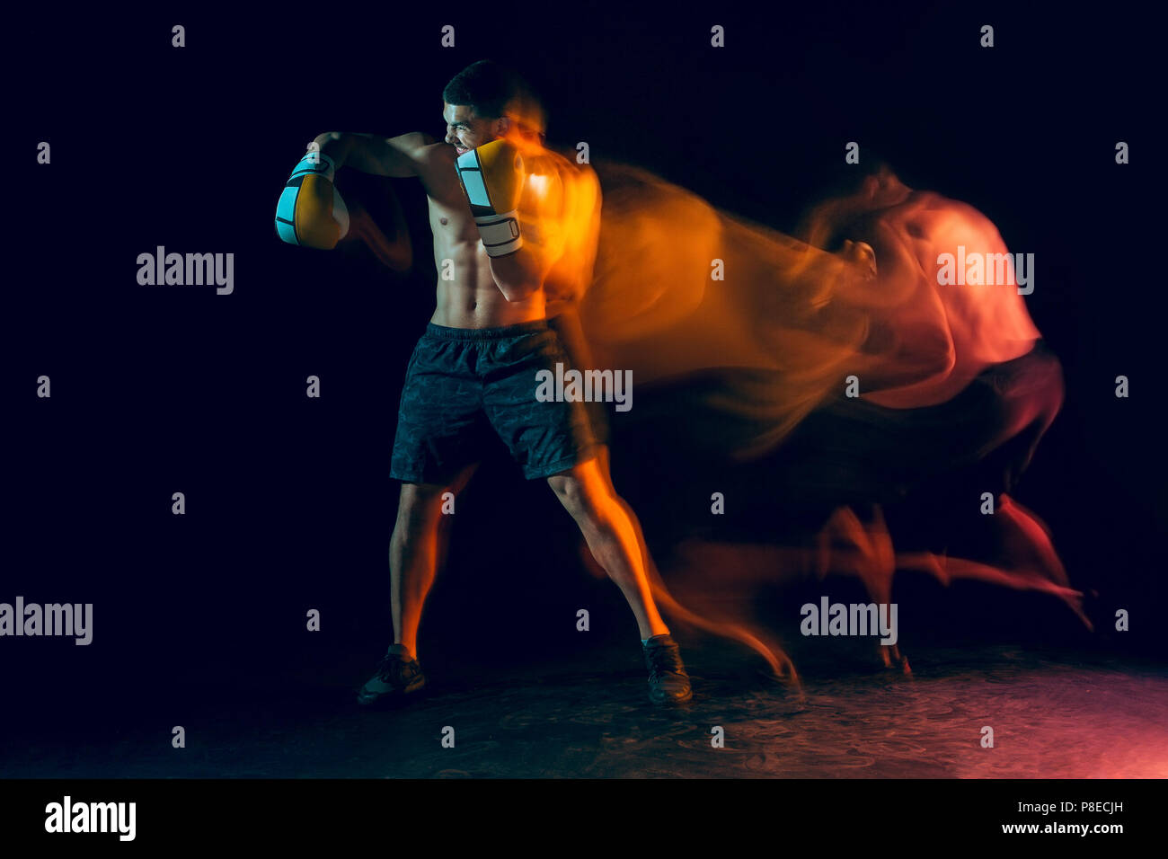 Hit impact blow strike shock kick hi-res stock photography and images ...