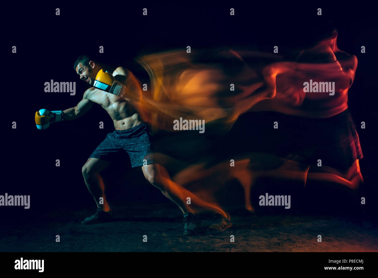 Hit impact blow strike shock kick hi-res stock photography and images ...