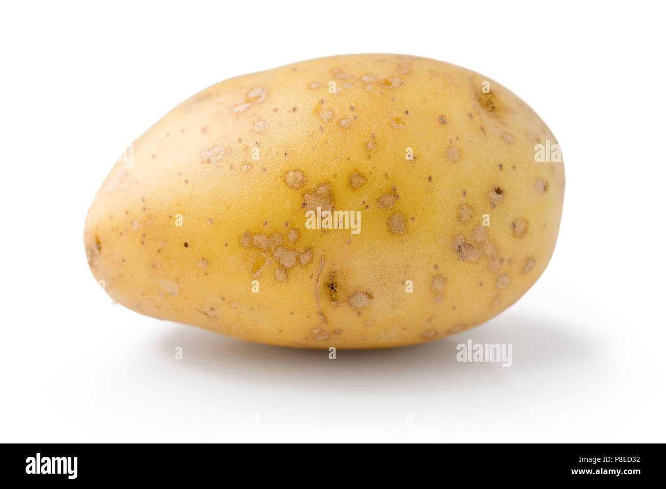 washed potatoes on a white background, isolated Stock Photo - Alamy