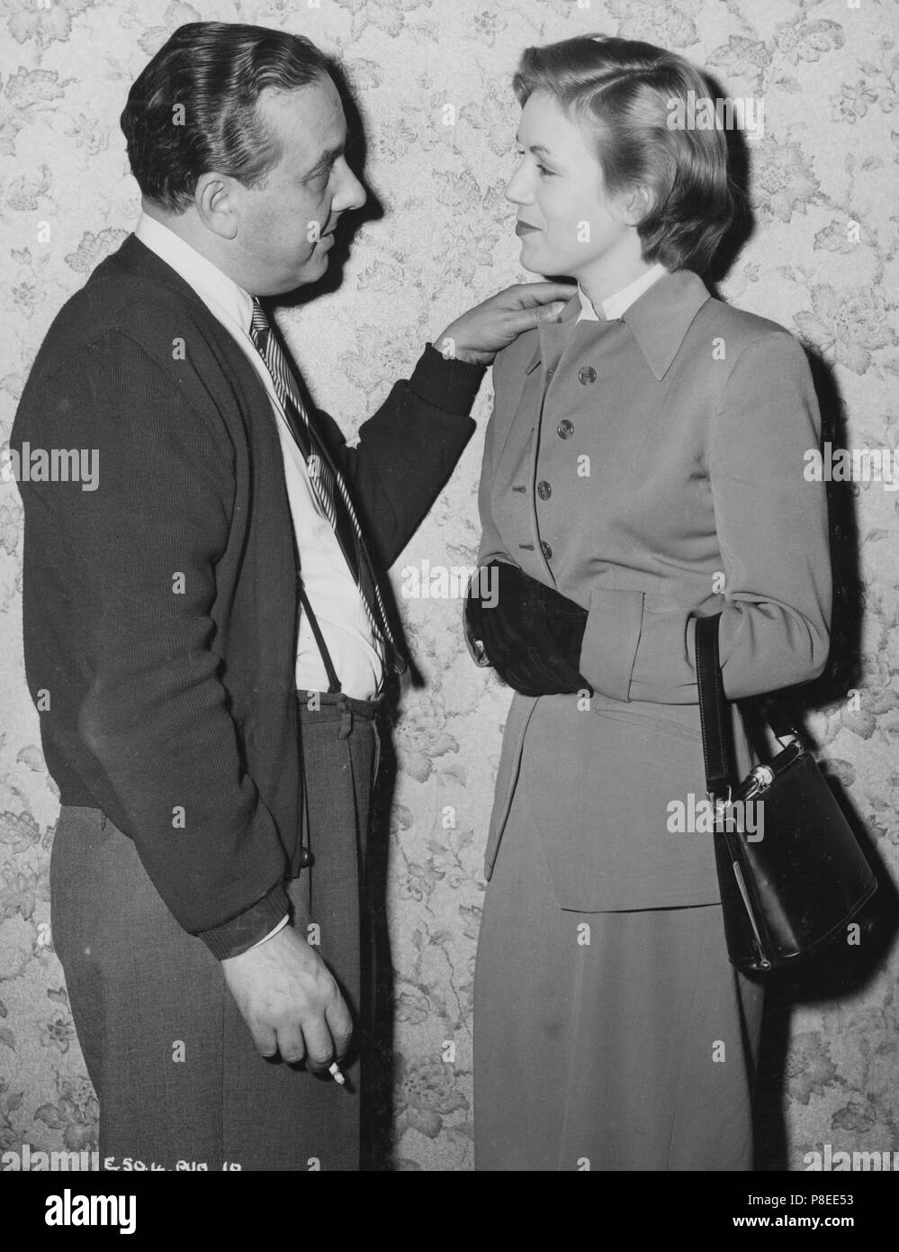 Laughter in Paradise (1951) Veronica Hurst and Film Director Mario ...