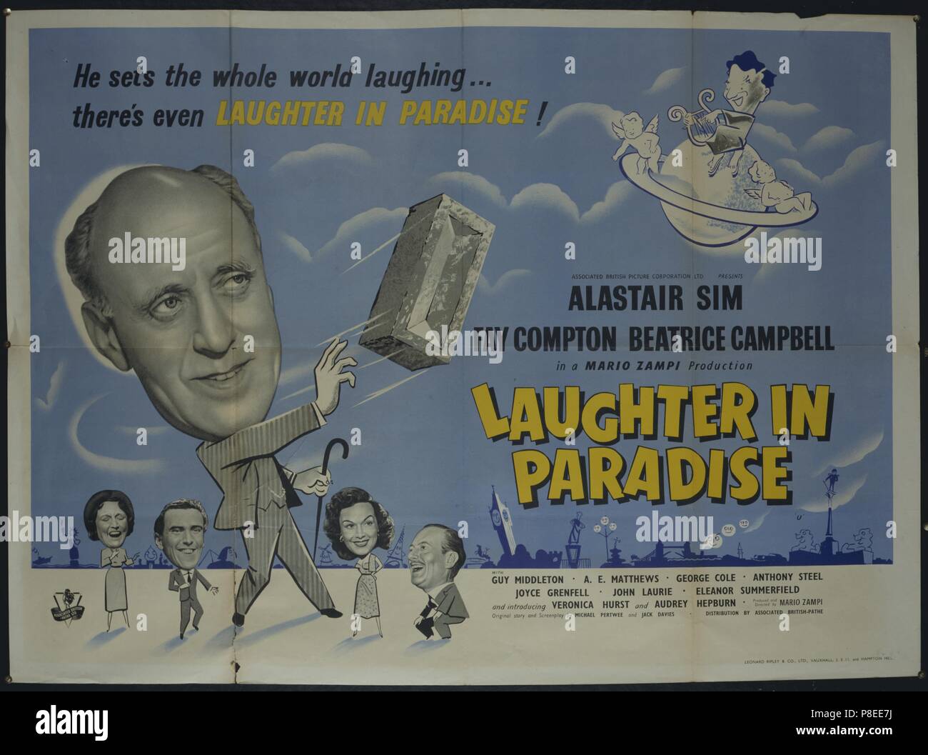 Laughter in Paradise (1951) Alastair Sim, Film Poster Date: 1951 Stock ...