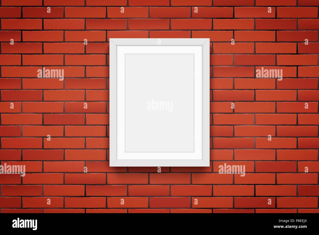 Red brick border Stock Vector Images - Alamy