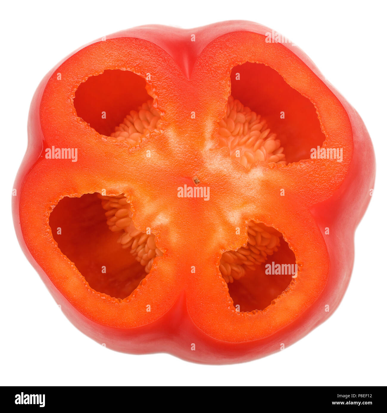 Pepper sliced isolated hi-res stock photography and images - Alamy