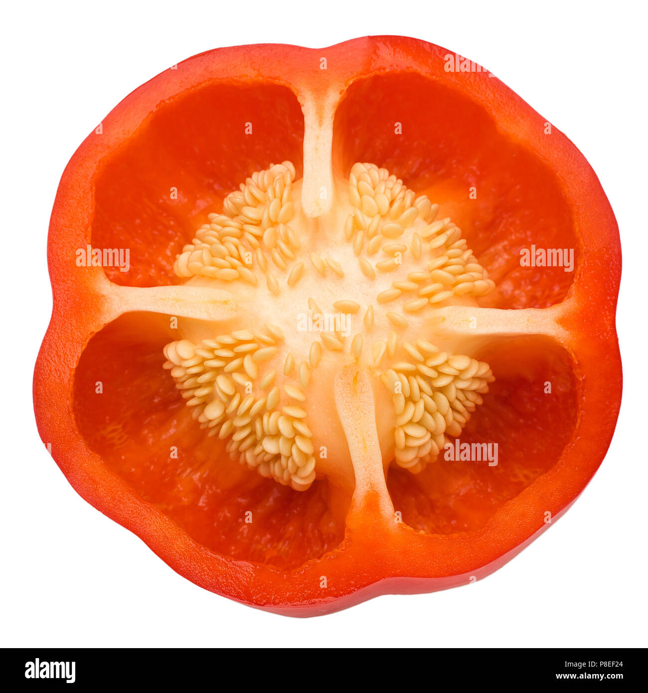 Pepper sliced isolated hi-res stock photography and images - Alamy